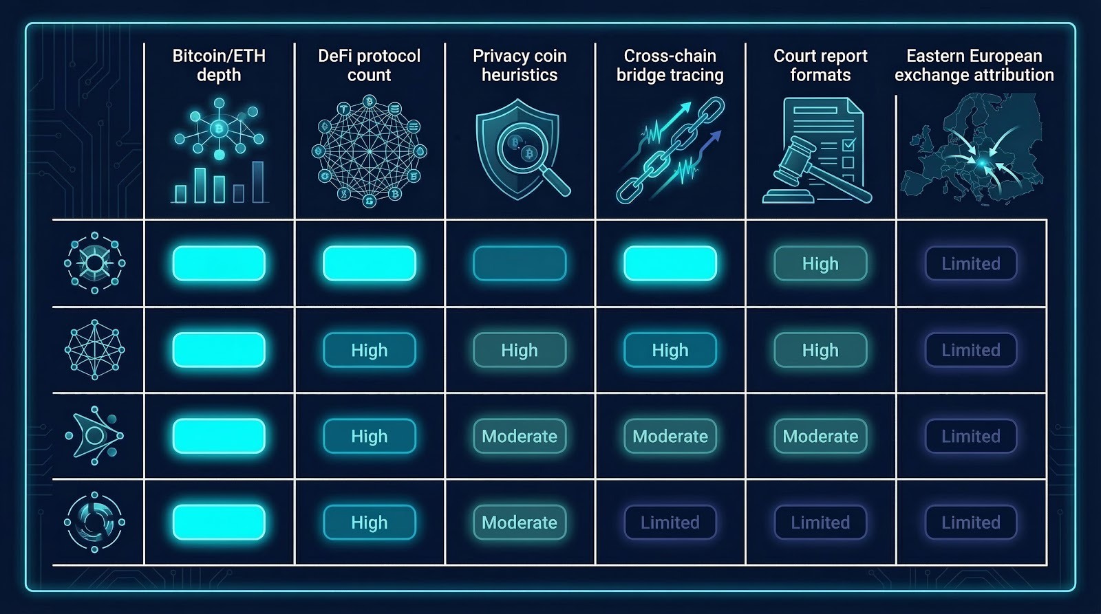 Chainalysis vs Elliptic vs TRM Labs vs Crystal Intelligence: Platform ...
